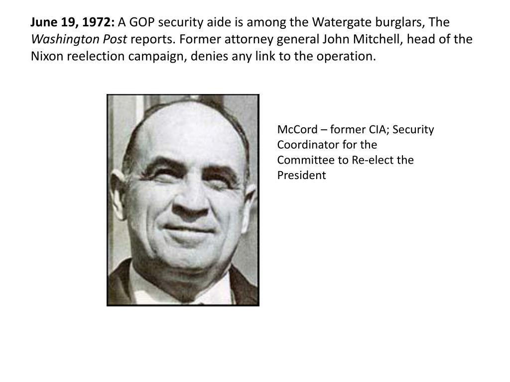 PPT - Post S tories, Watergate Timeline (for our purposes) PowerPoint ...