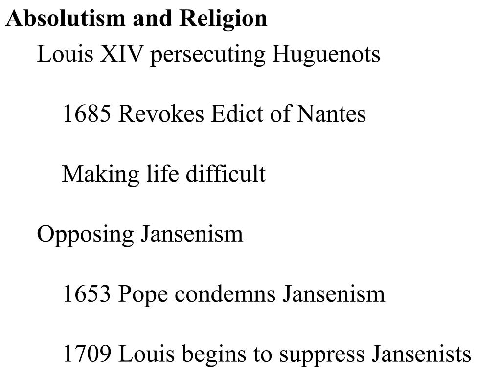 PPT - The Reign of Louis XIV: Absolutism in France Through Governance ...