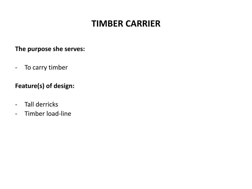 PPT - VESSELS USED FOR THE TRANSPORTATION OF CARGO AND/OR PASSENGERS ...