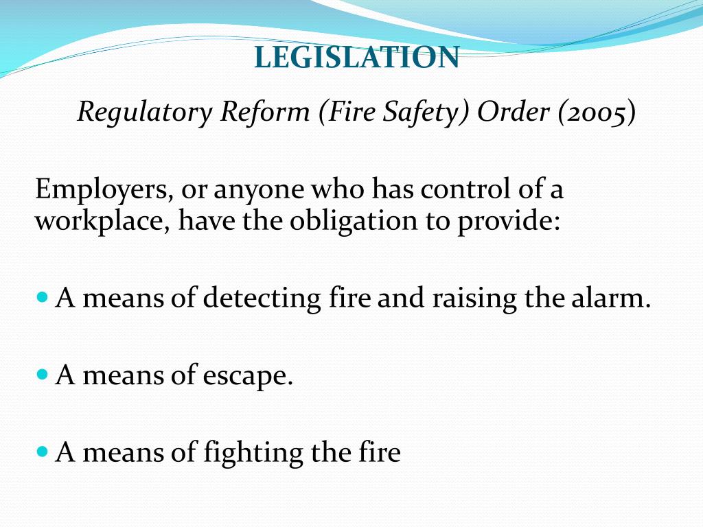 PPT - The role of the Fire Marshall / Fire Warden PowerPoint ...