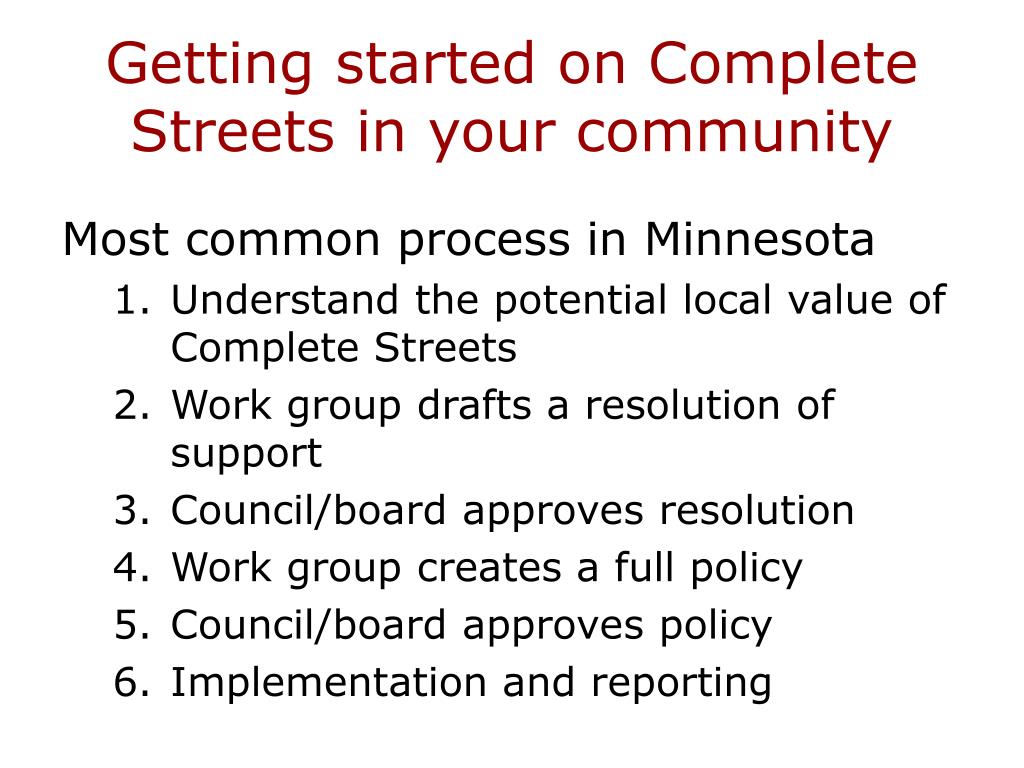 PPT - Advancing Complete Streets: Designing Safe and Accessible Urban ...