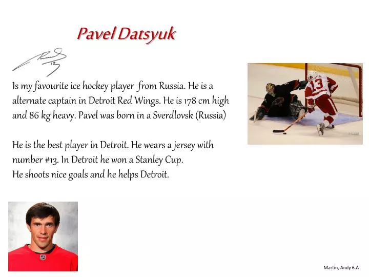 PPT - Pavel Datsyuk PowerPoint Presentation, free download - ID:1885174