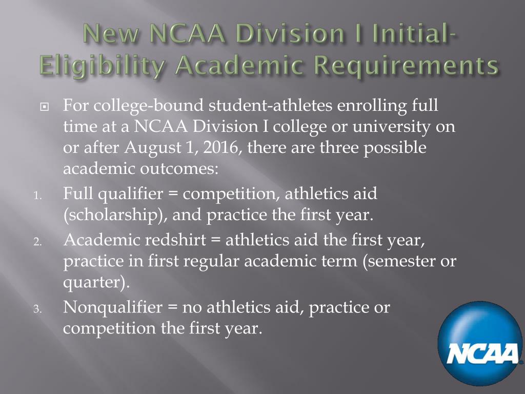 PPT - NCAA Eligibility: From High School to College Student-Athlete ...
