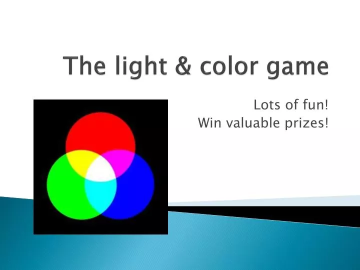 PPT - The light & color game PowerPoint Presentation, free download ...