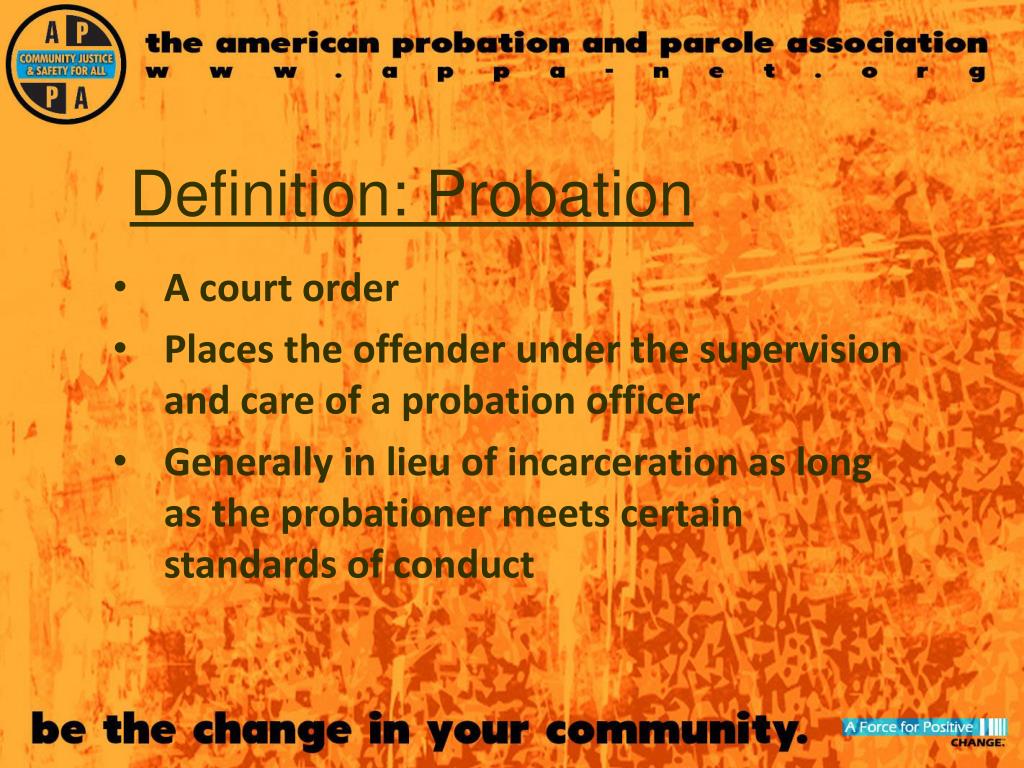 PPT - Pretrial, Probation and Parole in the United States Your ...