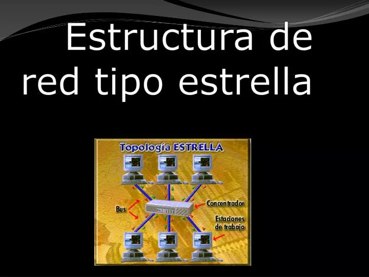 PPT - Estructura de red tipo estrella PowerPoint Presentation, free ...