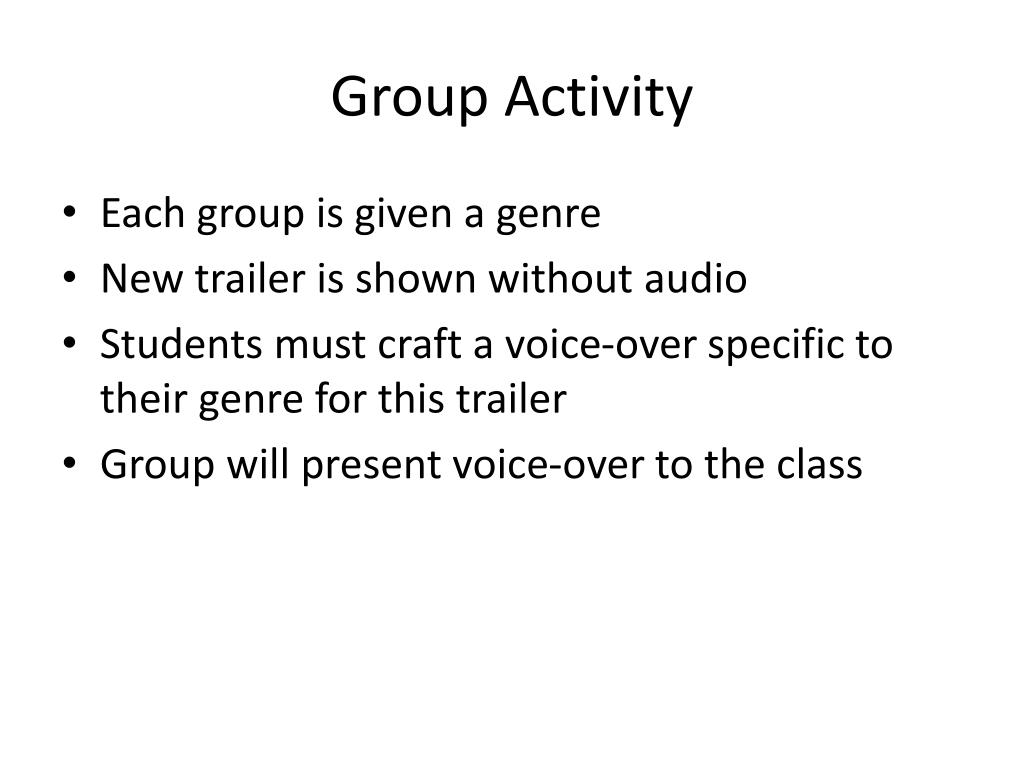 PPT - Grade 10 Academic: Media Studies Movie Trailer Genre Study ...