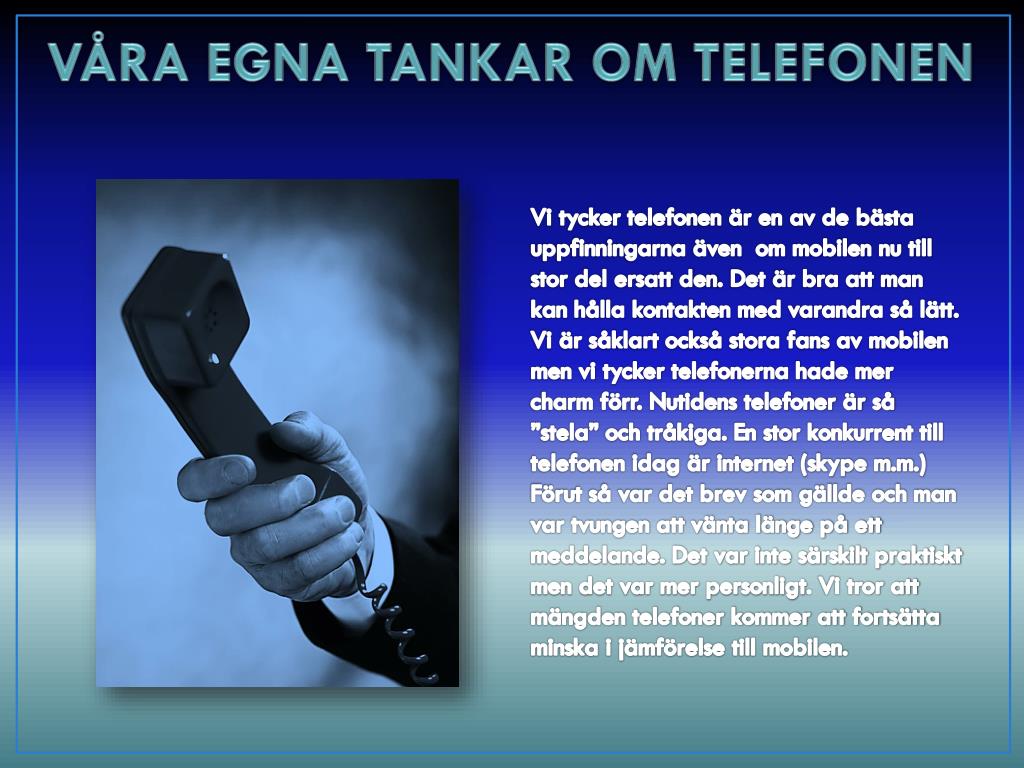 PPT - Telefonen PowerPoint Presentation, free download - ID:1887221