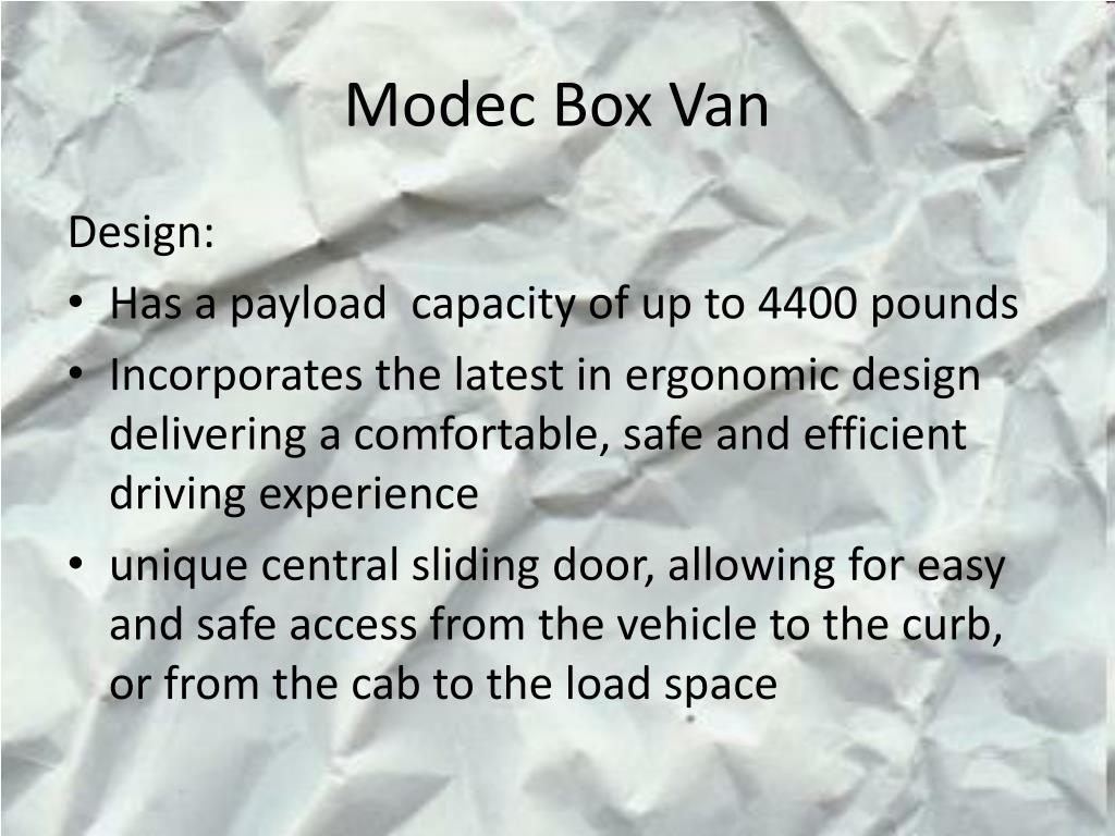 PPT - Wobel Paper Company Delivery Car Possibilities PowerPoint ...