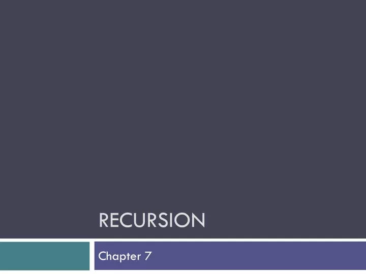 Ppt Recursion Powerpoint Presentation Id1888081 7397