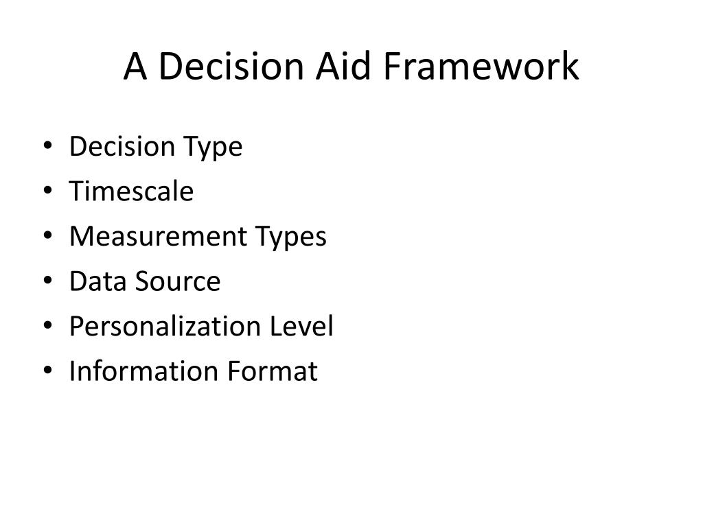 PPT - Designing Decision Aids to Help Patients Choose Treatment Options ...