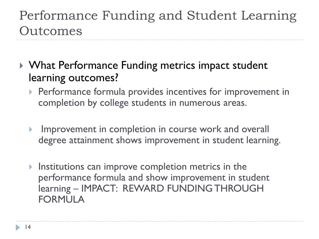 PPT - 2011 Faculty Conference: Performance Funding and Financial Aid ...