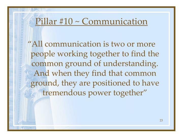 PPT - TWELVE PILLARS PowerPoint Presentation - ID:1888592