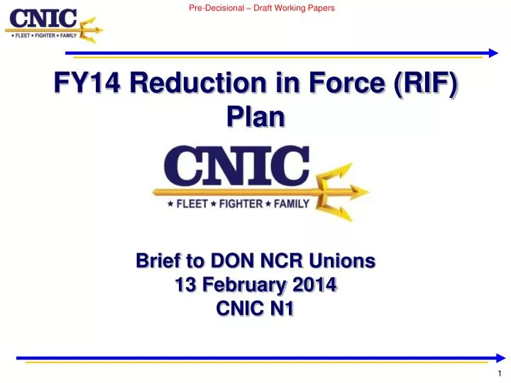 PPT - FY14 Reduction in Force (RIF) Plan PowerPoint Presentation, free ...