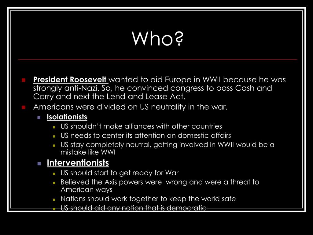 PPT - Cash and Carry & Lend and Lease ACT PowerPoint Presentation, free ...