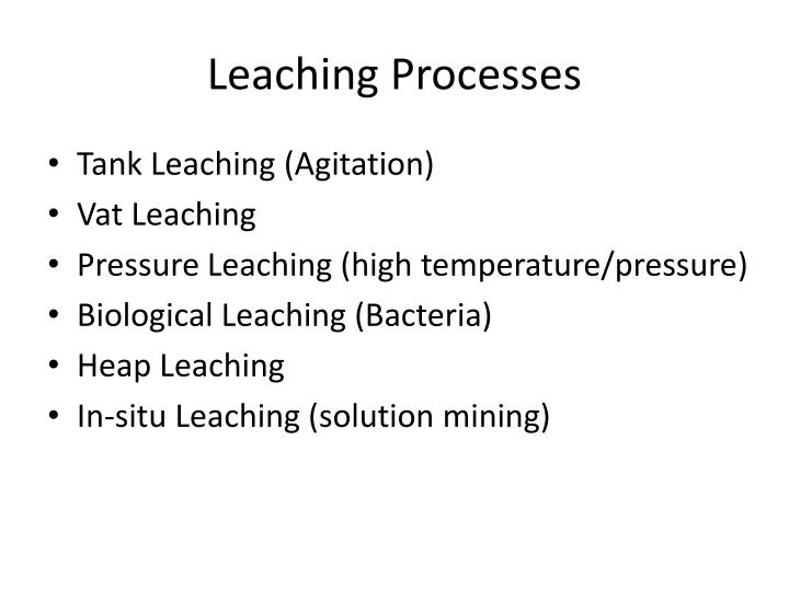 PPT - Hydrometallurgy PowerPoint Presentation - ID:1890398