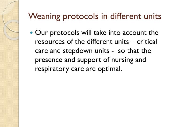 PPT - The SLRH Ventilator Weaning Protocol Workgroup PowerPoint ...