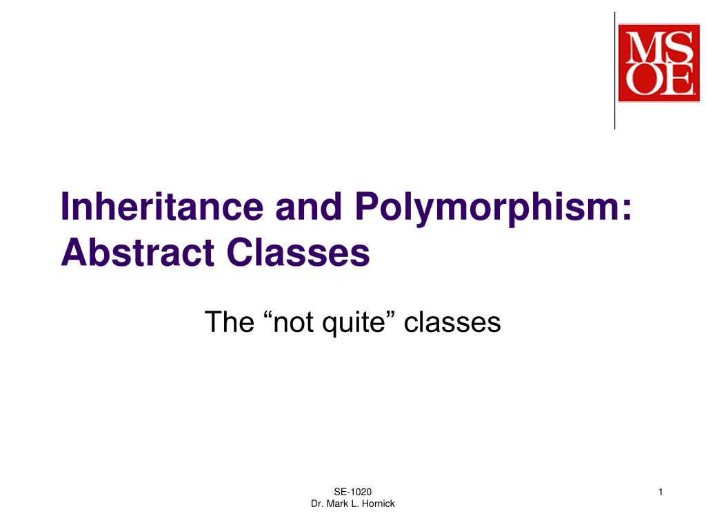 PPT - Inheritance and Polymorphism: Abstract Classes PowerPoint ... PPT - Inheritance and Polymorphism: Abstract Classes PowerPoint ...