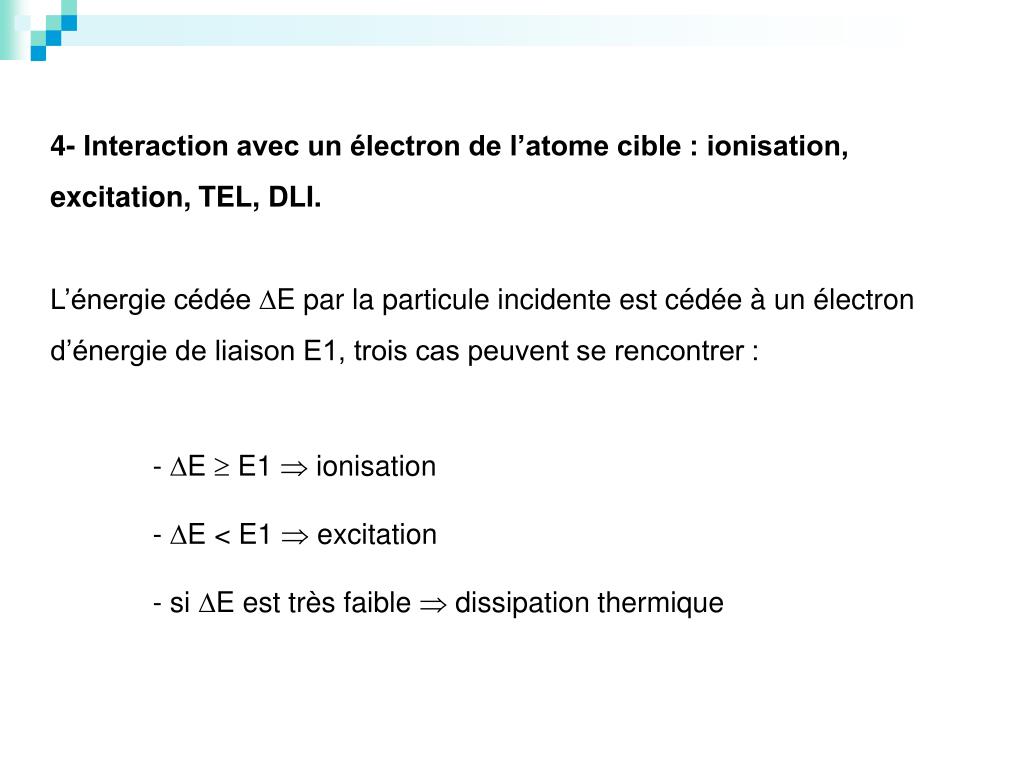 PPT - Éléments de Biophysique des Radiations Ionisantes PowerPoint ...