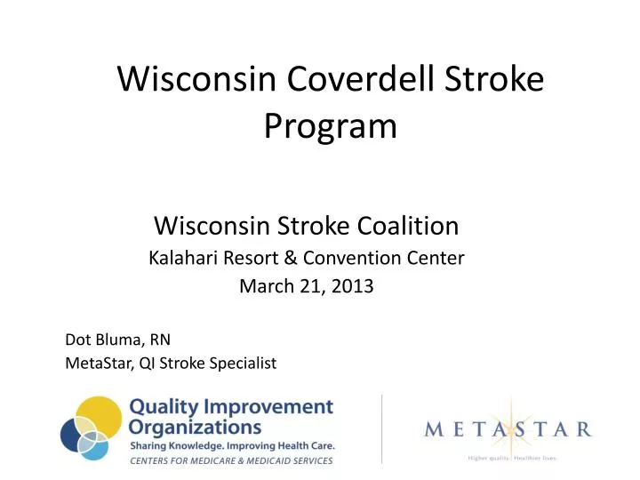 Ppt Wisconsin Coverdell Stroke Program Powerpoint Presentation Free