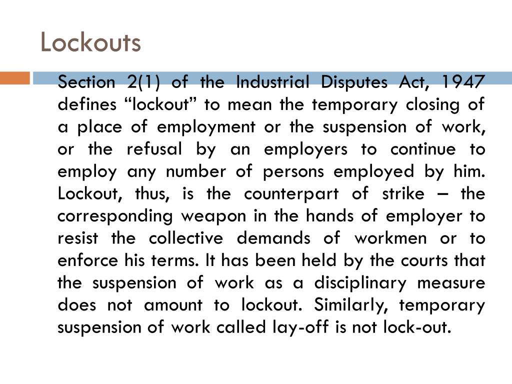 PPT - Industrial Disputes PowerPoint Presentation, free download - ID ...