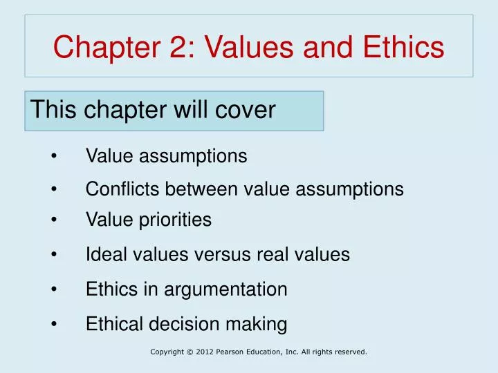 PPT - Chapter 2: Values and Ethics PowerPoint Presentation, free download - ID:1891176