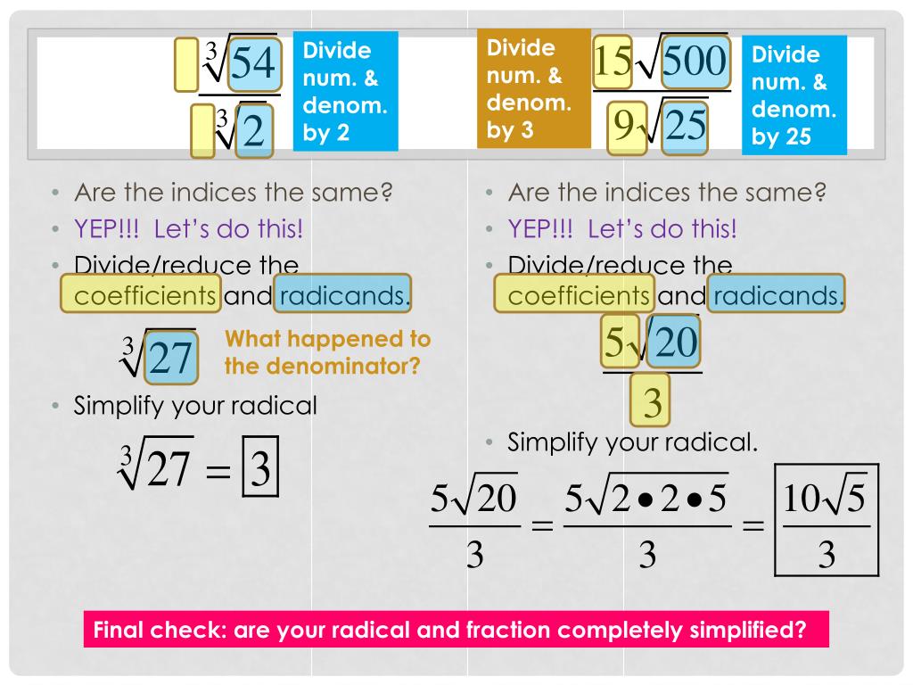 PPT Dividing Radicals PowerPoint Presentation Free Download ID 1891303 PPT Dividing Radicals PowerPoint Presentation Free Download ID 1891303