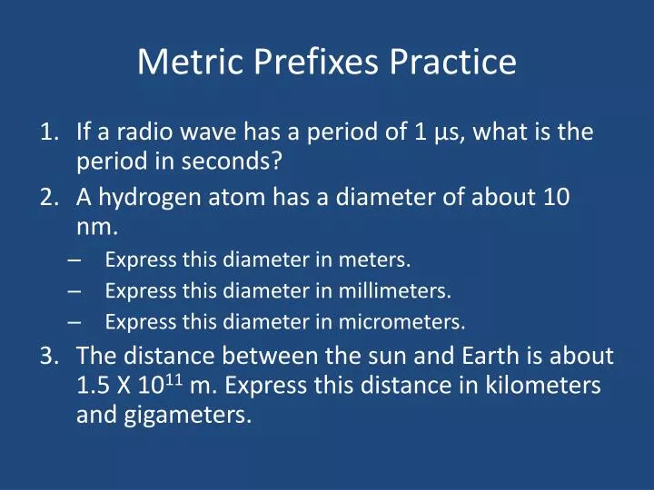 PPT - Metric Prefixes Practice PowerPoint Presentation, free download ...