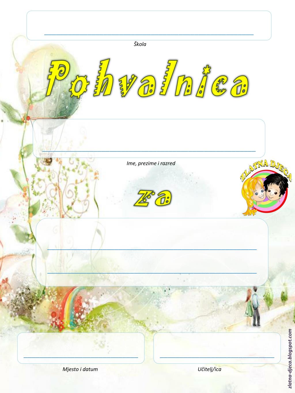 PPT - Pohvalnice Priredila: Mr . sc . Snježana Majdandžić - Gladić ...