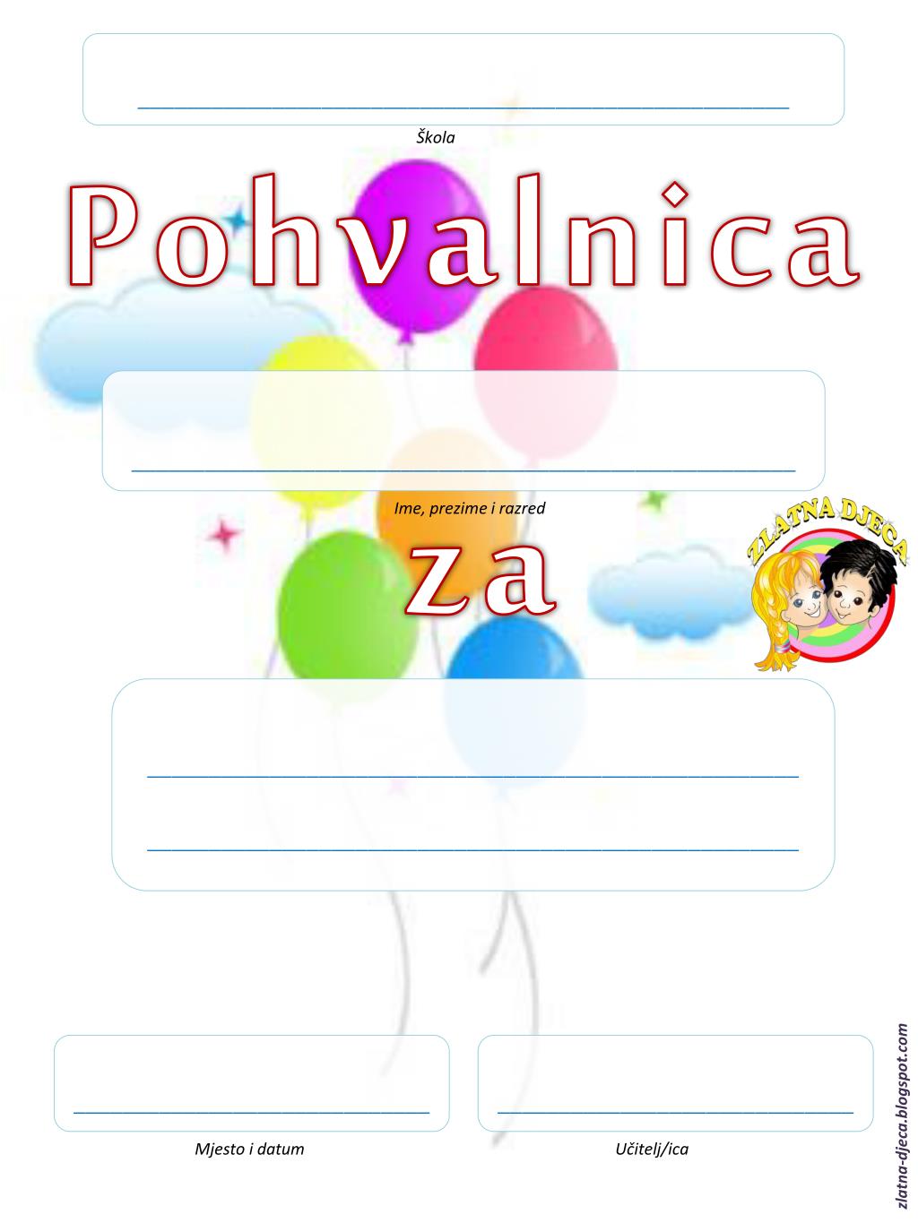 PPT - Pohvalnice Priredila: Mr . sc . Snježana Majdandžić - Gladić ...