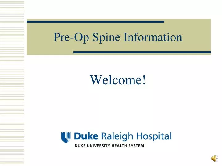 PPT - Pre-Op Spine Information PowerPoint Presentation, free download ...
