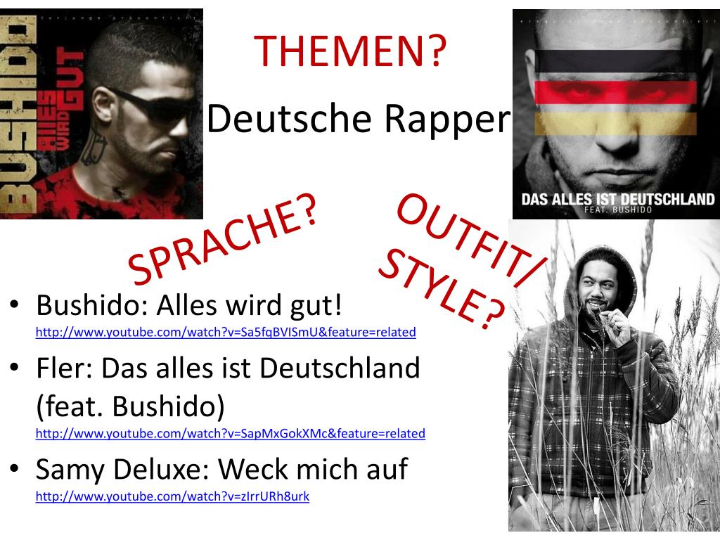 PPT - Rap [ræp] ist ein Sprechgesang und Teil der Kultur des Hip-Hop ...