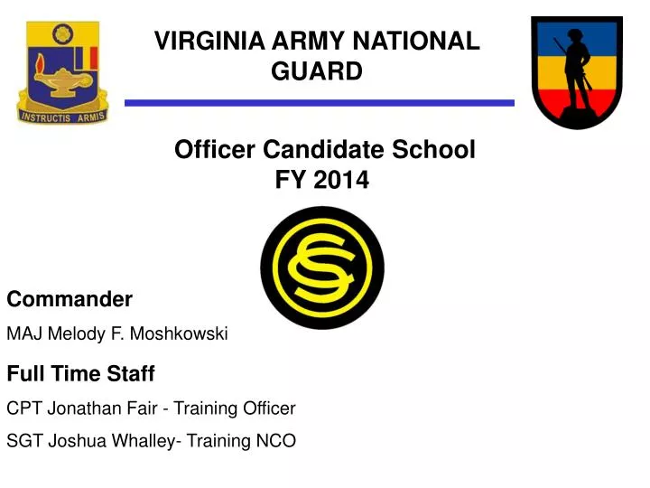 PPT - VIRGINIA ARMY NATIONAL GUARD PowerPoint Presentation, free ...