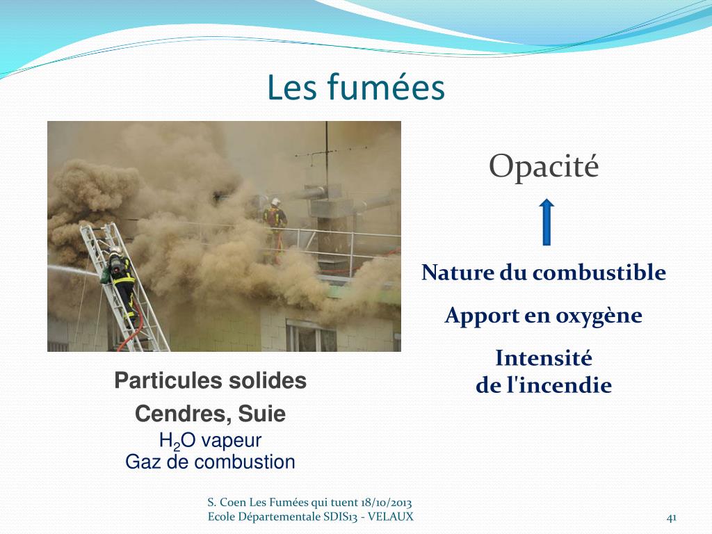 PPT - LES FUMEES QUI TUENT Toxicologie des produits de combustion ...
