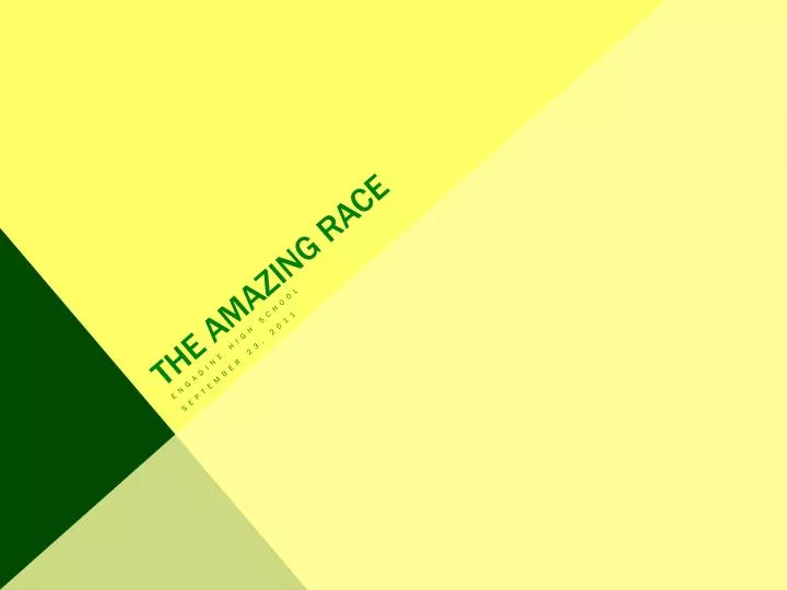 PPT - The Amazing Race PowerPoint Presentation, free download - ID:1892387