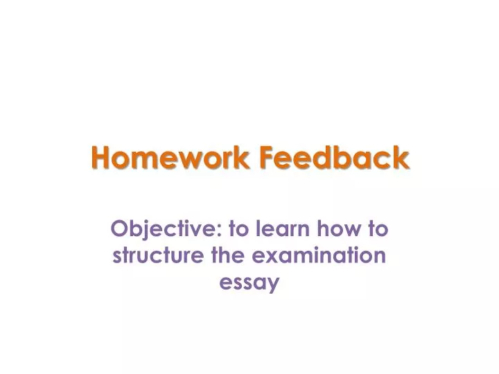 PPT - Homework Feedback PowerPoint Presentation, free download - ID:1892468