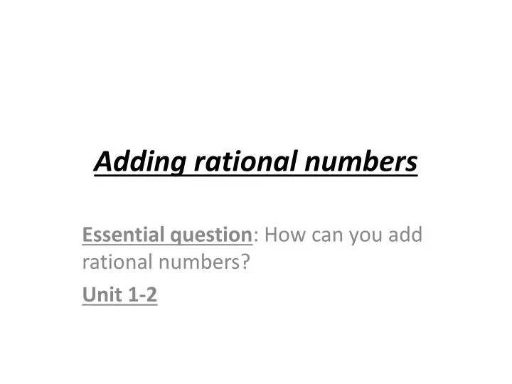 PPT Adding Rational Numbers PowerPoint Presentation Free Download ppt-adding-rational-numbers-powerpoint-presentation-free-download