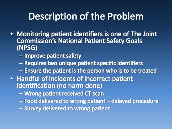PPT - Patient Identifiers PowerPoint Presentation - ID:1892529