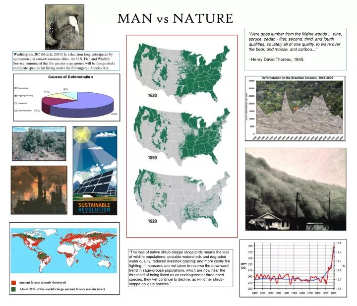 PPT - MAN vs NATURE PowerPoint Presentation, free download - ID:1892579
