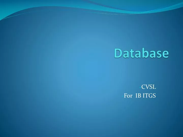 Ppt Database Powerpoint Presentation Free Download Id 1892681