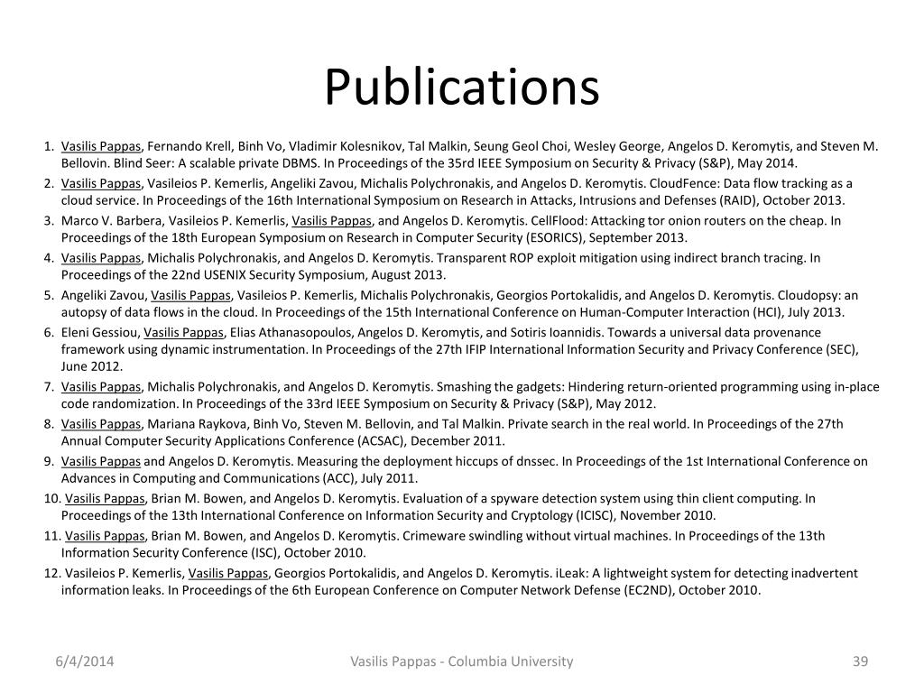 Ppt Defending Against Return Oriented Programming Powerpoint