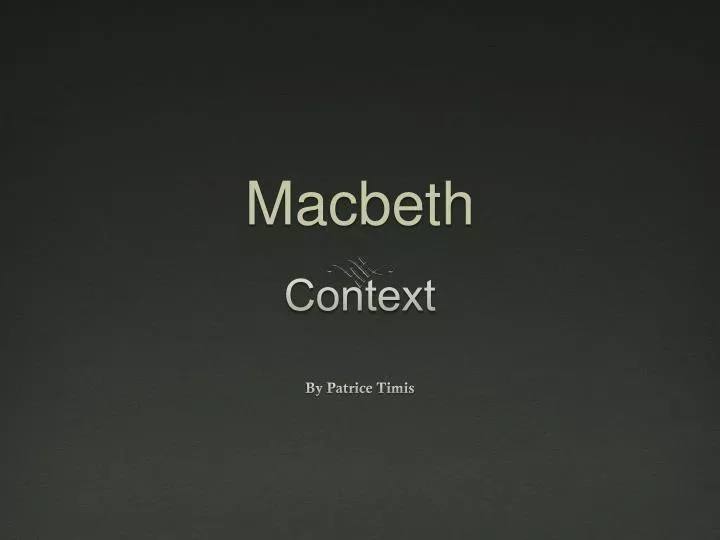 PPT - Macbeth PowerPoint Presentation, free download - ID:1892891