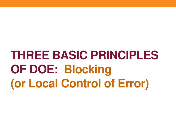 PPT - Basics of Designing Experiments PowerPoint Presentation - ID:1892944