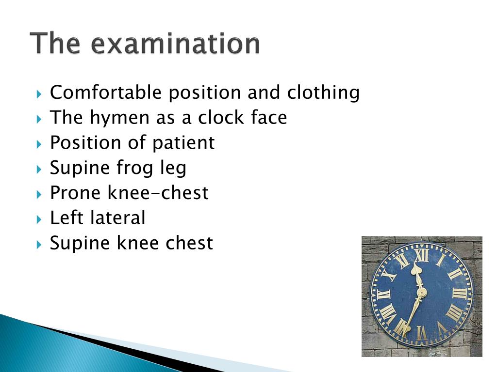 PPT - Genital examination technique and findings in sexually abused ...