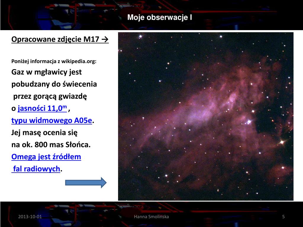 PPT - Mgławica Omega M17 Interactive HR diagram.mht alternatywne ...