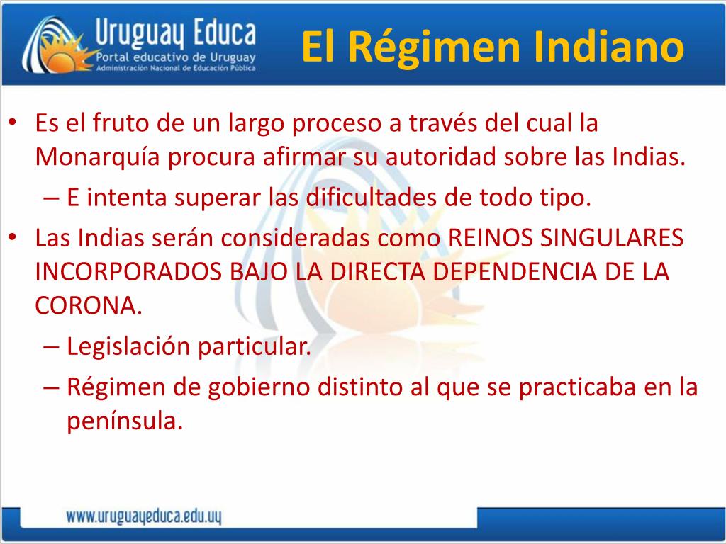 PPT - El régimen Indiano Organizando un Imperio PowerPoint Presentation ...