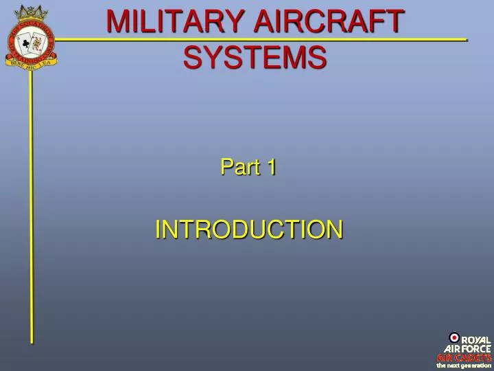 PPT - MILITARY AIRCRAFT SYSTEMS PowerPoint Presentation, free download ...