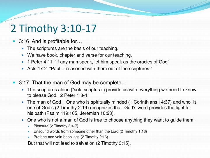 PPT - 2 Timothy 3:1-17 PowerPoint Presentation - ID:1893625
