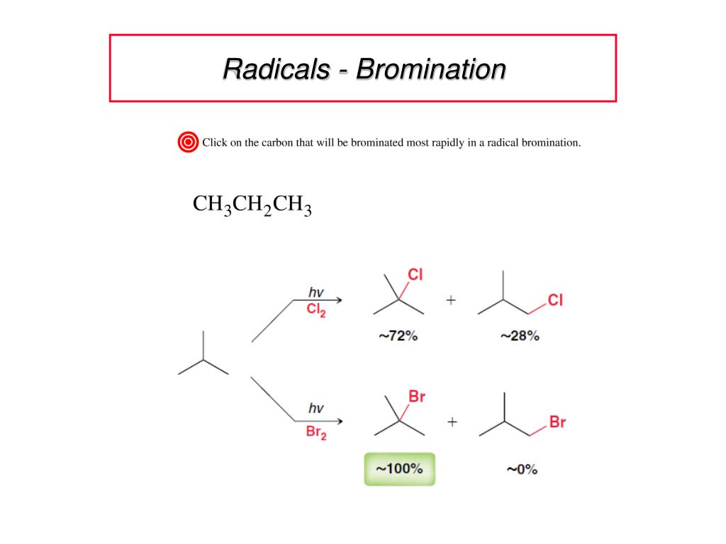 PPT - Free Radical Reactions Halogenation of Alkanes PowerPoint ...