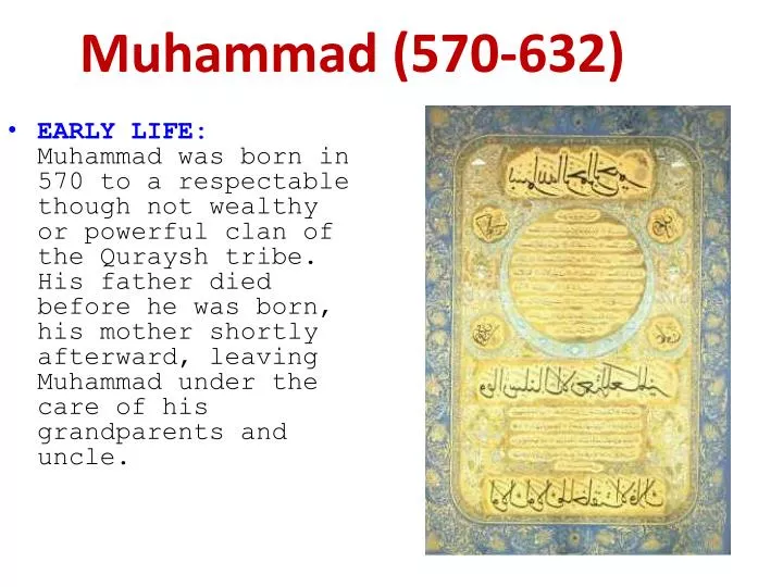 PPT - Muhammad (570-632) PowerPoint Presentation, free download - ID ...
